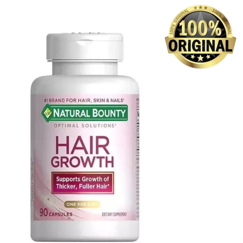 Nature Bounty Hair Growth Vitamins Optimal Solutions 90 Capsules ...