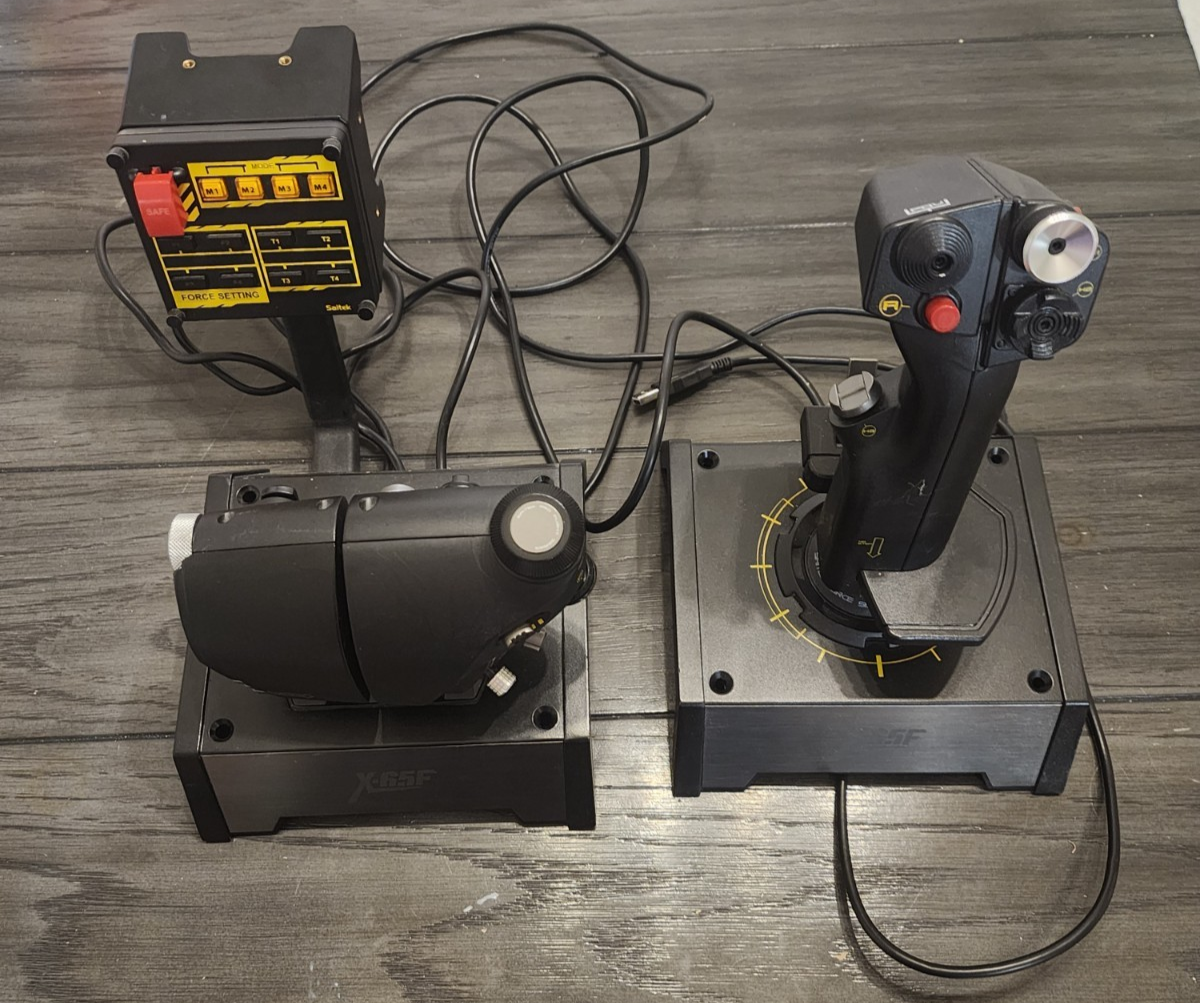 FOR PARTS *** Saitek X65F Flight Control Combat System *** FOR PARTS | eBay