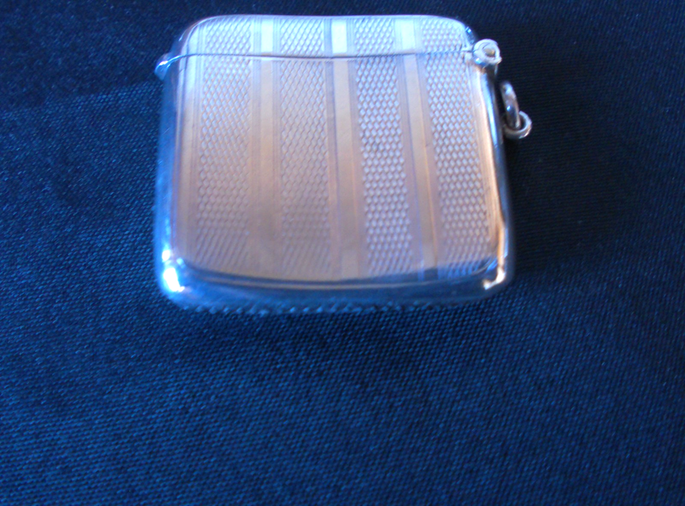 Solid Silver Huge Stunning Vesta Case Hallmark Date 1921 By R N Of ...