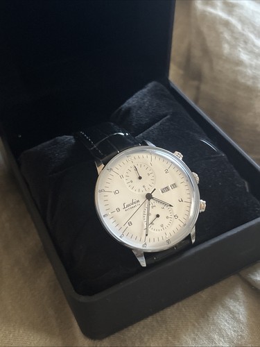 LUOBIN Mens Watch Automatic Chronograph Watch For Men Date Leather ...