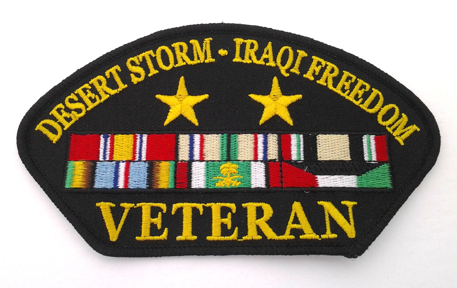 DESERT STORM - IRAQI FREEDOM VETERAN (5-1/4") Military Iraq Cap Patch ...