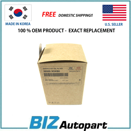 OEM GENUINE !! ENGINE OIL FILTER SERVICE KIT FOR 14-20 HYUNDAI KIA V6 ...