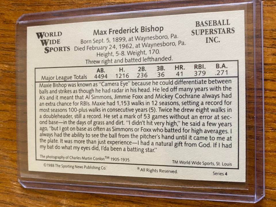 Baseball Immortals The Conlon Collection The Sporting News - 1988 Max ...