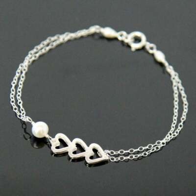 Fabulous Solid 935 Argentium Silver Heart Gorgeous Women's Beautiful ...