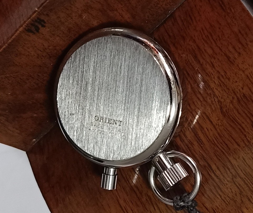 ORIGINAL VINTAGE ORIENT POCKET STOP WATCH VERY NICE AND PERFECT WORKING ...