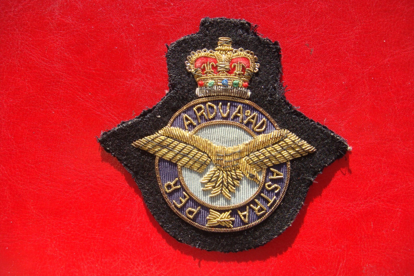 RARE UK ROYAL AIR FORCE RAF "Per Ardua AD Astra" PATCH BADGE | eBay