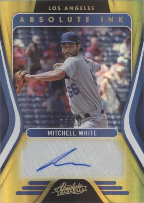 2022 Panini Absolute - Absolute Ink Mitchell White #AI-MW Spectrum Gold ...