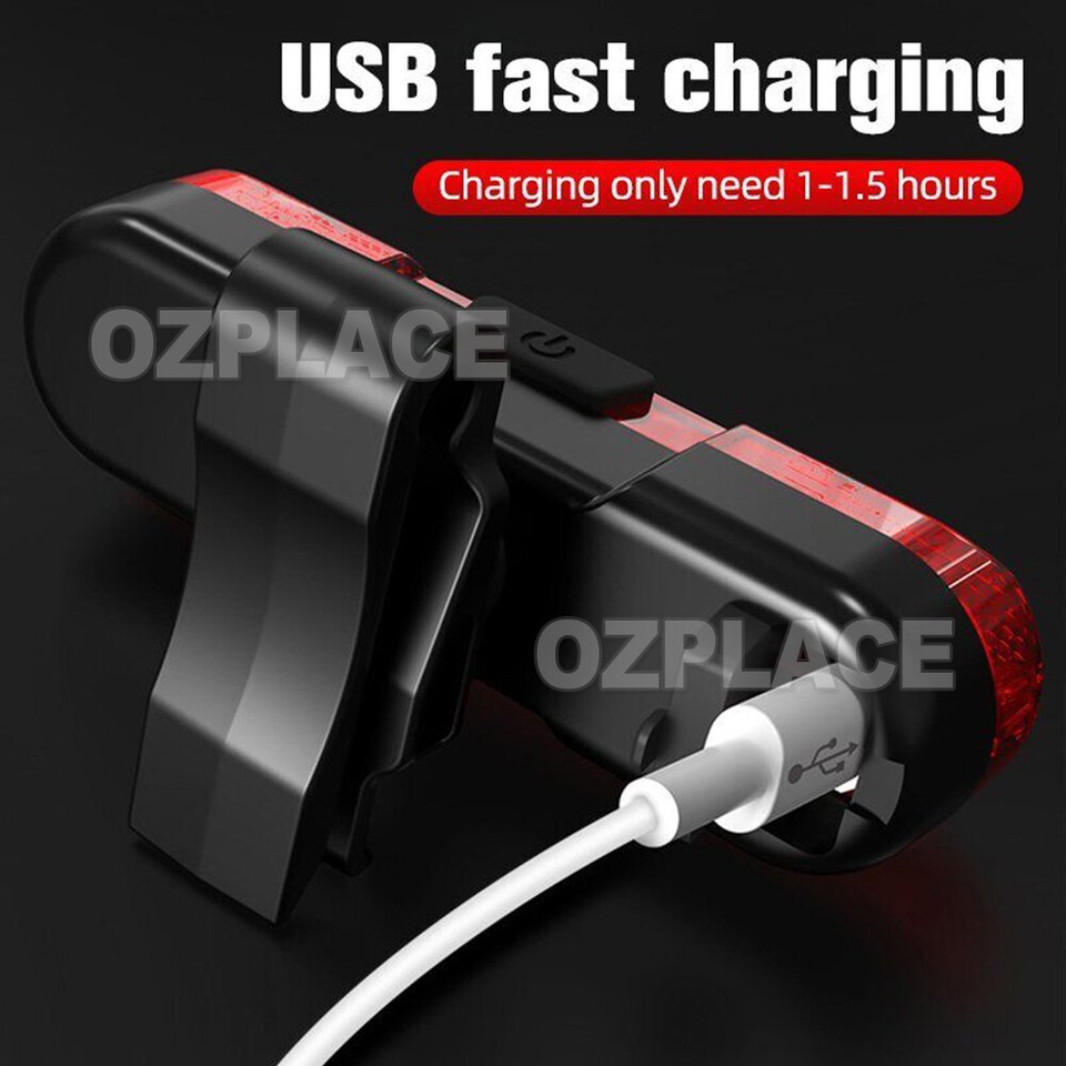 Bike Light Set Rechargeable LED Bicycle Lights Waterproof Headlight Front Rear A | eBay Australia