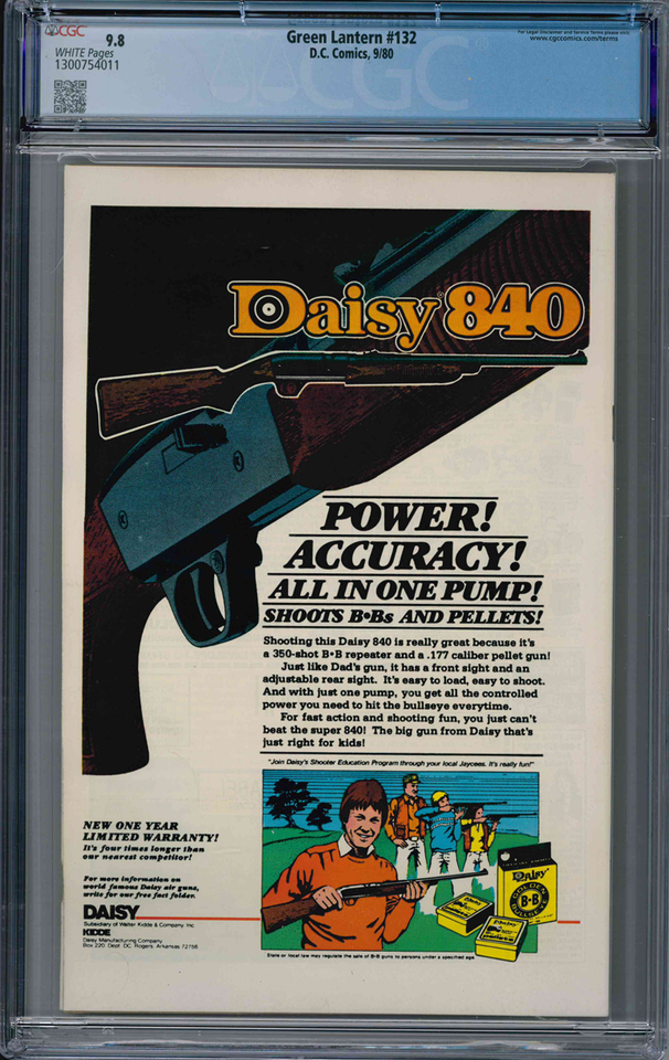 Green Lantern #132 CGC 9.8 Mint-Hunter Comics Copy! 1st George Perez DC ...