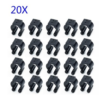 20Pcs Fishing Rod Clip Pole Storage Tip Clips Clamps Holder Clips Rests ...