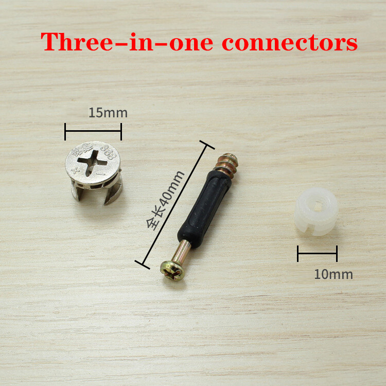3- In-1 Furniture Cam Locks Dowels Flat Packed Furniture Screws Bolts ...