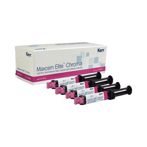 Kerr 36371 Maxcem Elite Chroma Resin Standard Kit 4/Pk 5gm 36299 EXP ...