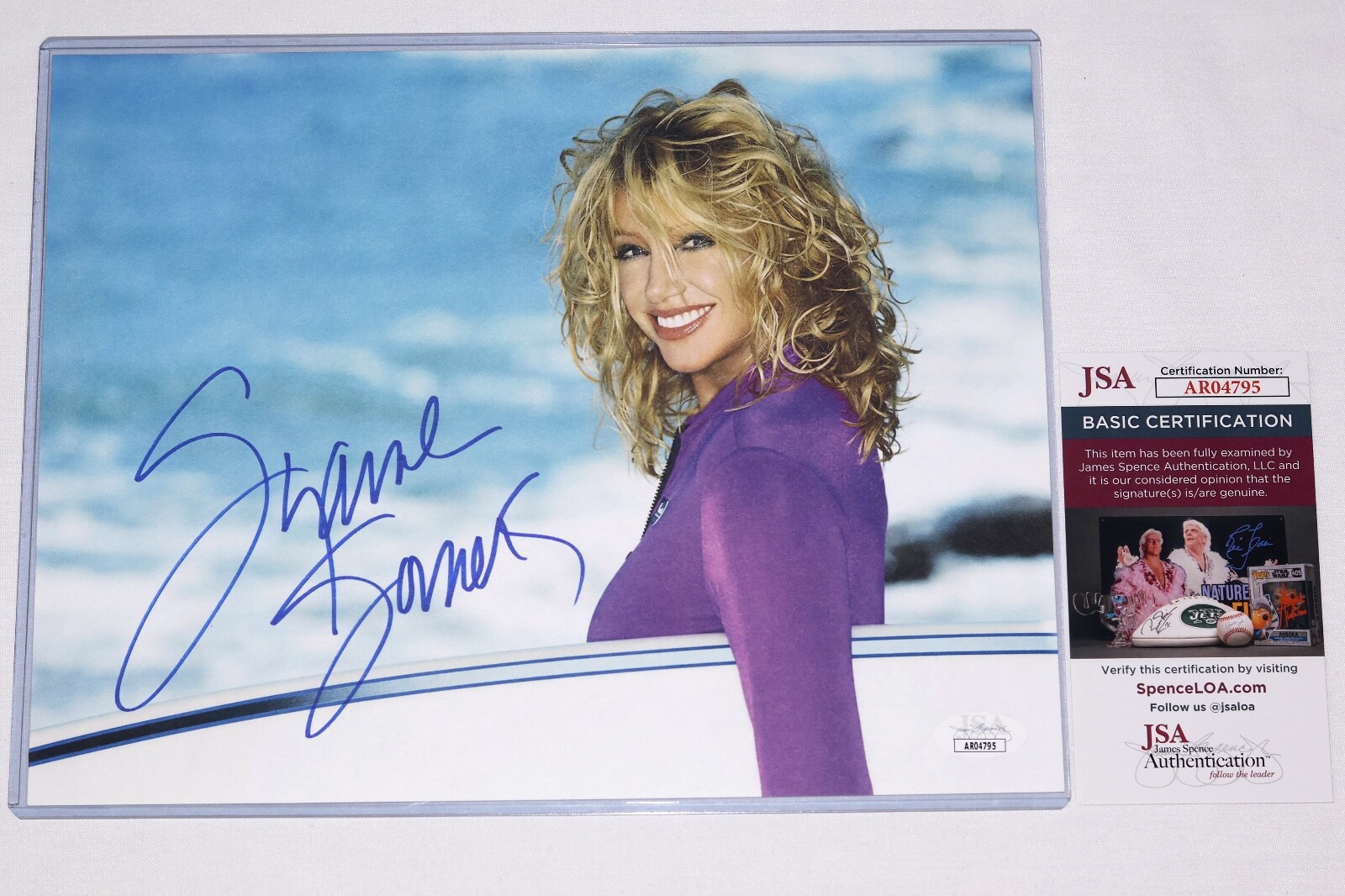SUZANNE SOMERS Signed 8.5x11 PHOTO with JSA COA Three's Company ...