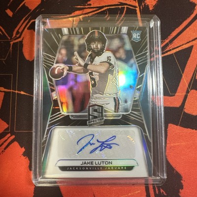 2020 Panini Spectra Rookie Auto Hyper /75 Jake Luton #16 Rookie Auto RC ...