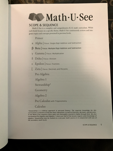 Beta Instruction Manual by Steven P. Demme and Math-U-See (2009 ...