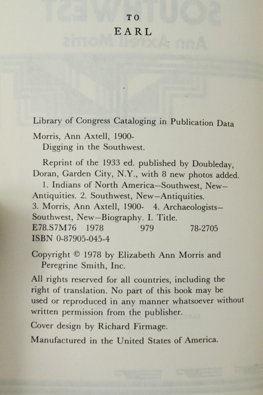 Digging+in+the+Southwest+by+Ann+Axtell+Morris+%28Hardcover%29 for sale ...
