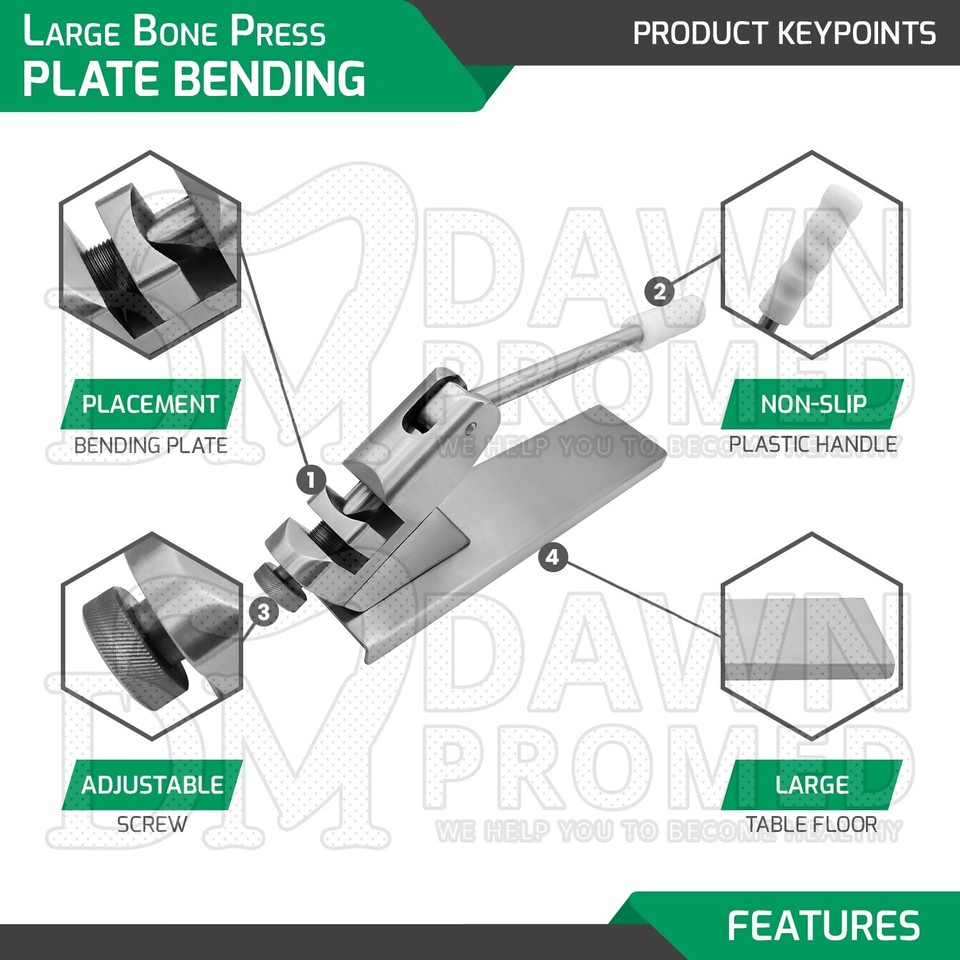 Large Bone Press Plate Bending 18" Surgical Orthopedic Instrument ...