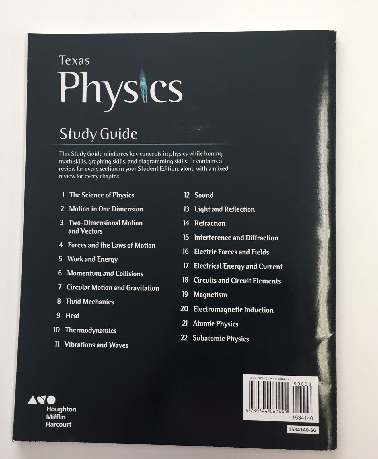 Houghton Mifflin Harcourt Texas Physics Study Guide - Like NEW ...