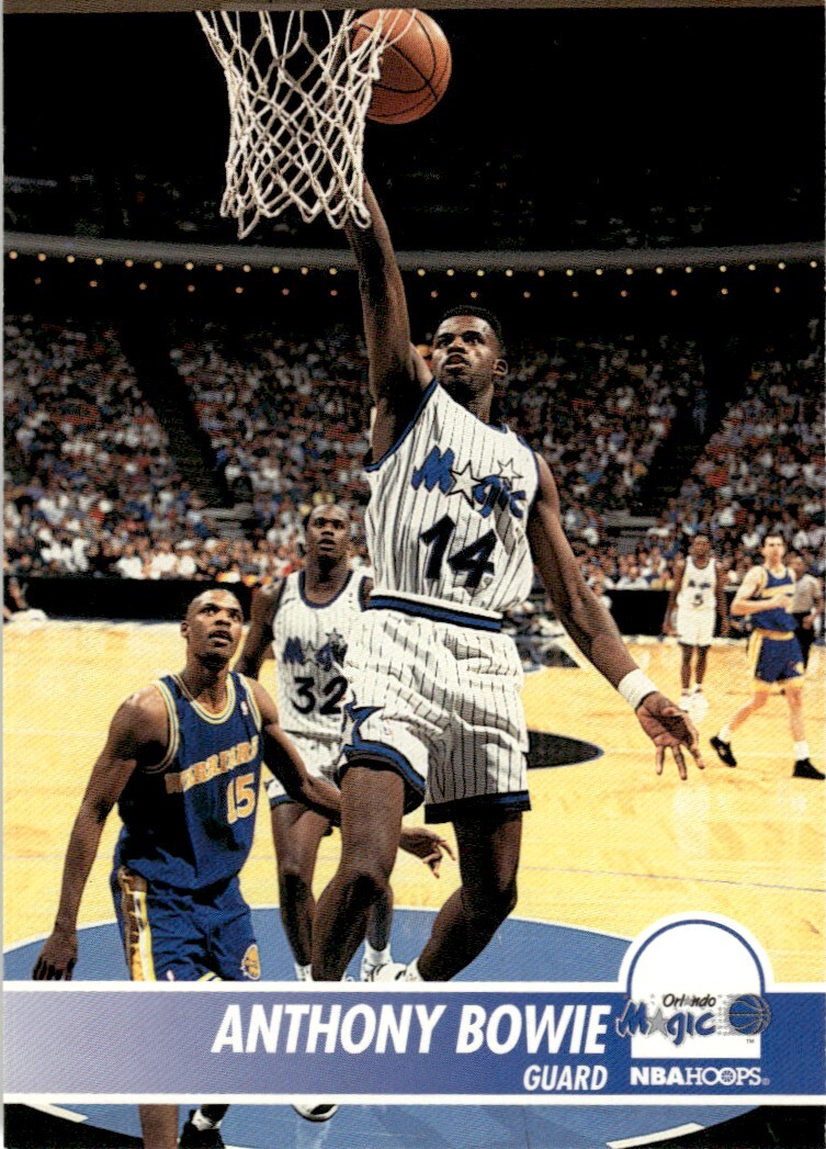 1994-95 NBA Hoops Basketball Card Anthony Bowie Orlando Magic #150 | eBay