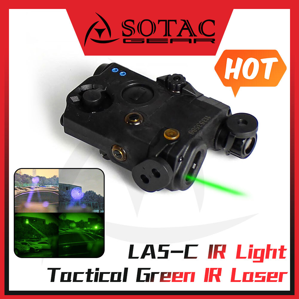 SOTAC PEQ-15/LA5-C UHP Adjustable Beam & IR Light IR Laser Green/Red ...