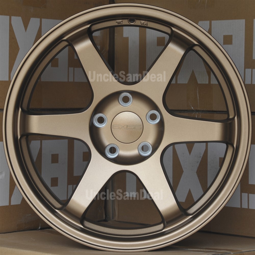 18" 18x10 5x112 +35 9SIX9 SIX-1 MATTE BRONZE TE 6 SPOKES SPORT WHEELS ...