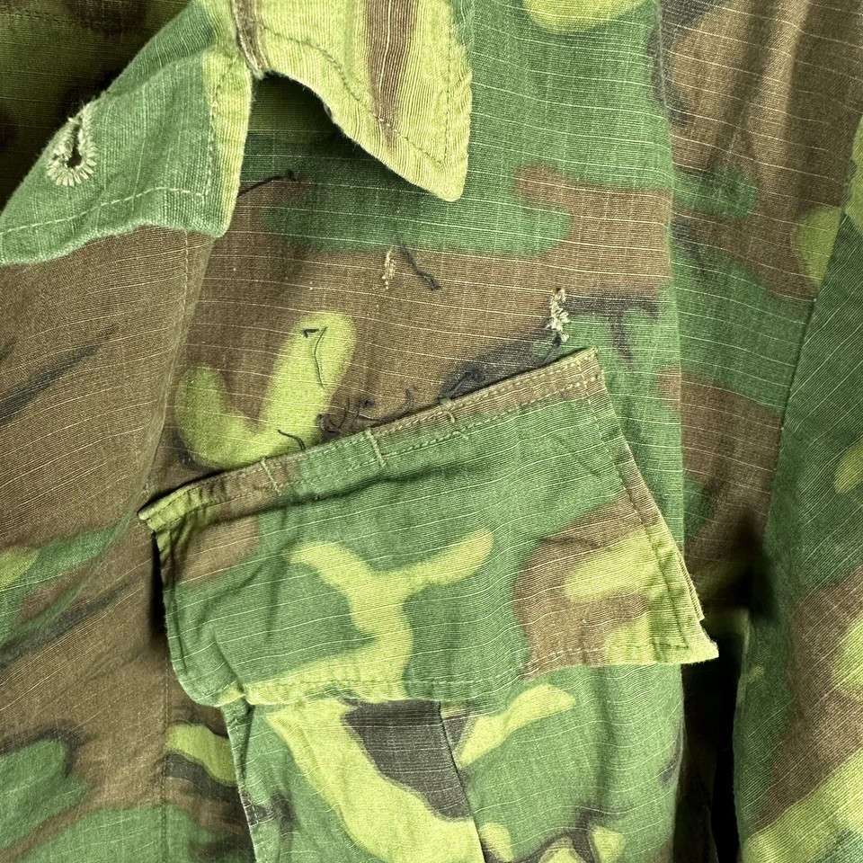 Vietnam War 75th Reg Rangers Patched ERDL Tropical Jacket Camo Ripstop ...