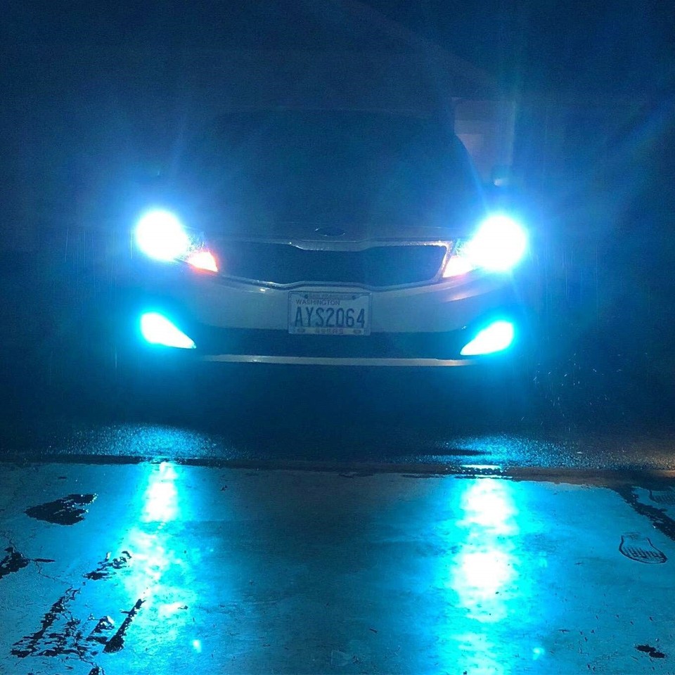 Alla Lighting 885 880 LED Fog Light Bulb ICE BLUE/Light Blue 8000K Cool ...