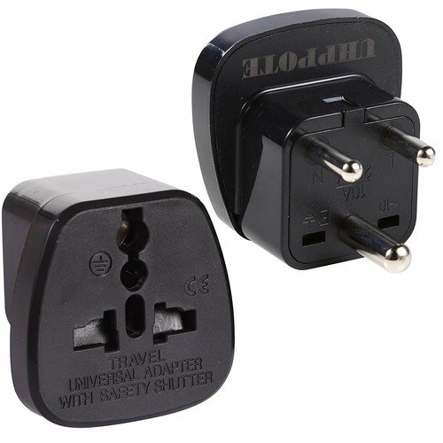 Grounded Type D Travel Trip Plug Adapter Adaptor for India Africa Nepal ...