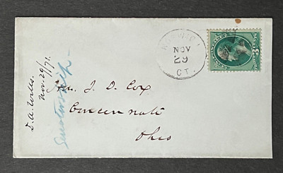 1871 NORWICH CT ENGINEER AUTHOR DAVID AMES WELLS ! CIVIL WAR GENERAL ...