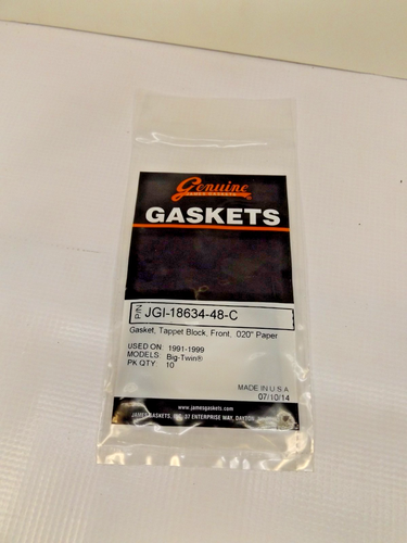 NOS JAMES GASKETS JGI-18634-48-C FRONT TAPPET BLOCK HI-DENSITY GASKET ...