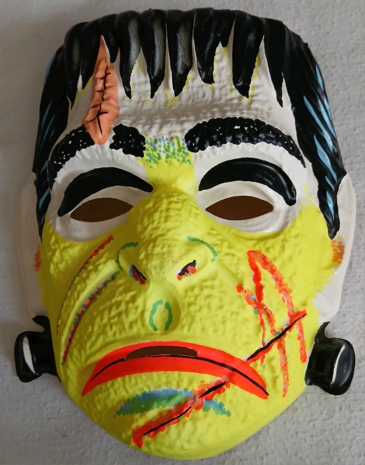 Vintage Ben Cooper Masks - FRANKENSTEIN MONSTER, WOLFMAN &, DRACULA ...