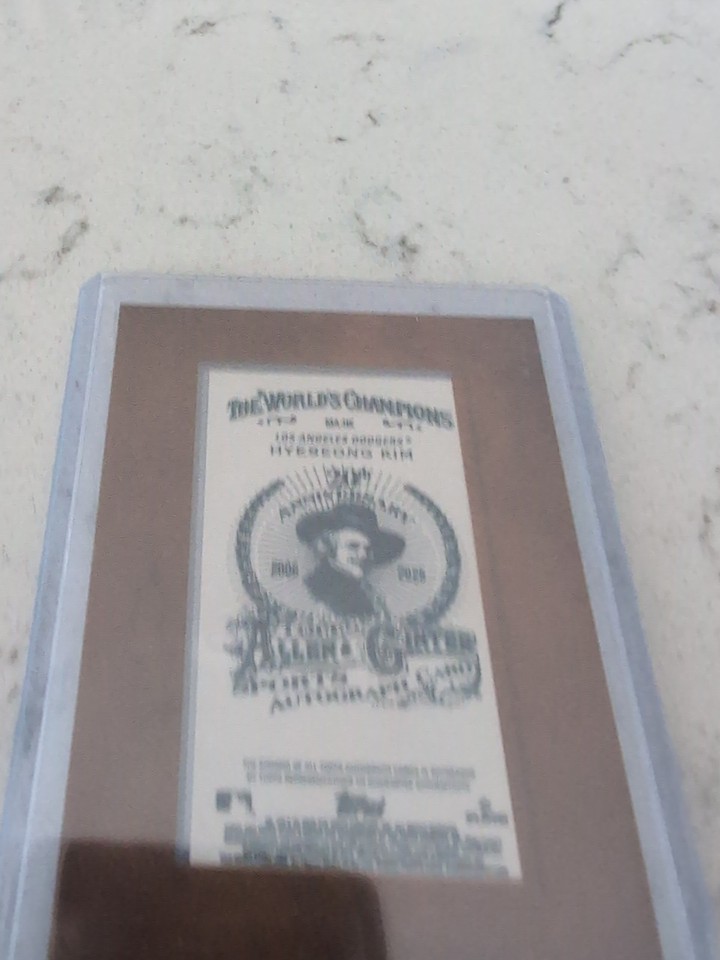 Hyeseong Kim 2025 Topps Allen Ginter RC Mini Autograph #MA-HK | eBay