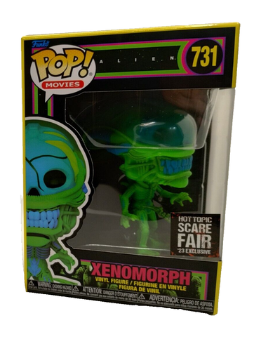 Funko Pop #731 Alien Xenomorph Blacklight Scare Fair 2023 Exclusive ...