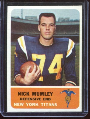 1962 Fleer Football # 65 Nick Mumley (NM-MT) Near Mint to Mint | eBay