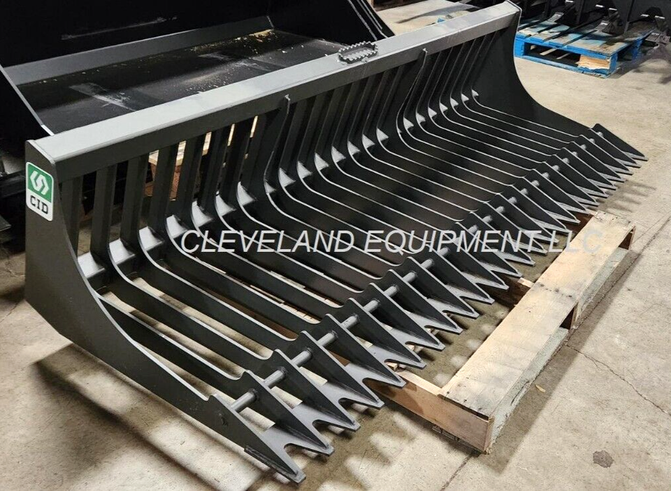 NEW 72" CID SKELETON ROCK BUCKET Skid Steer Loader Attachment Bobcat ...