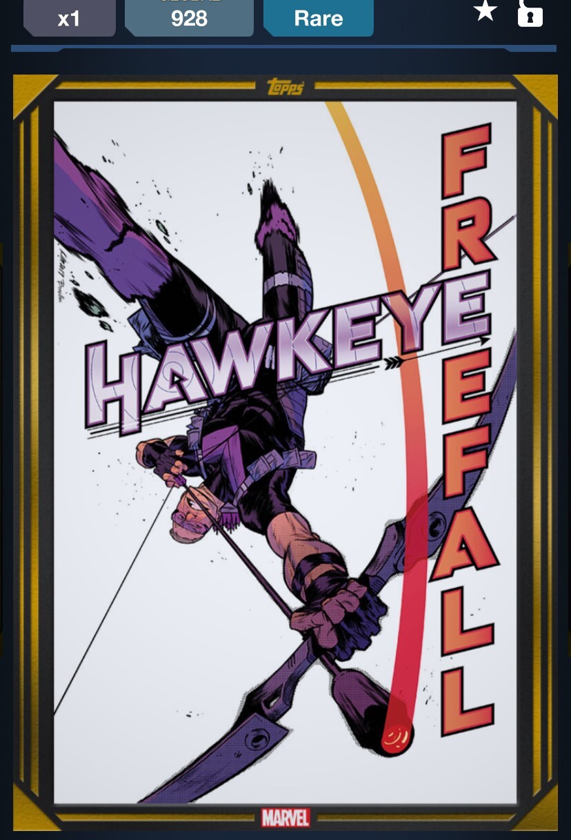 Topps Marvel Collect Comic Book Day 2019 Gold HAWKEYE LE 1000cc | eBay