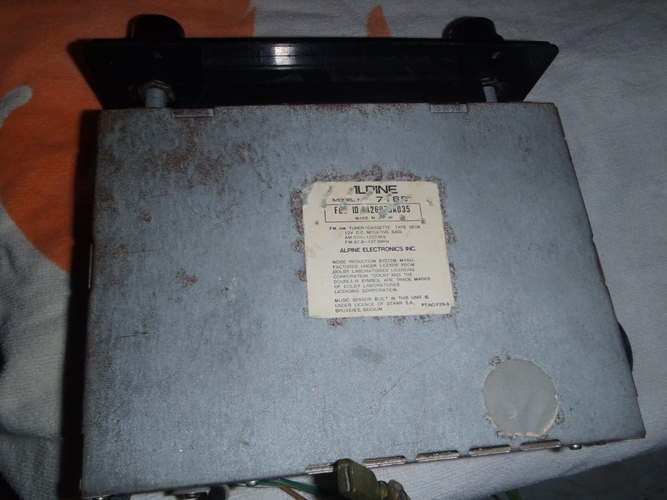 Vintage Alpine 7165 Car Stereo AM FM Cassette | eBay