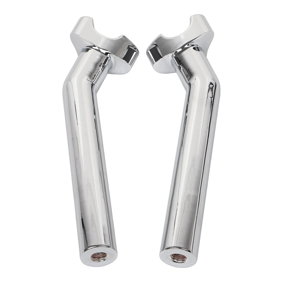 Chrome 8-1/2" Pullback Handlebar Risers For Harley Fat Boy Dyna Softail ...