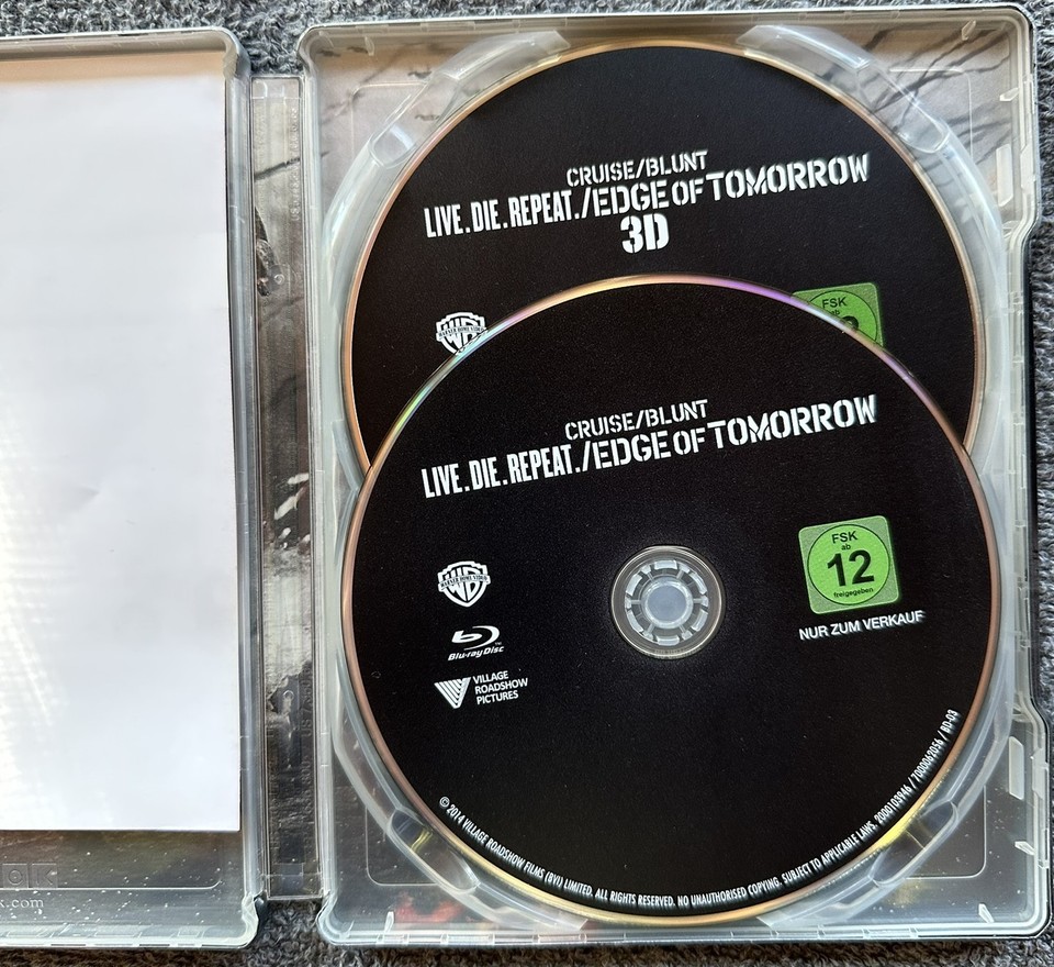 Edge of Tomorrow Steelbook – Blu-ray – „Live. Die. Repeat.“ – Sehr ...