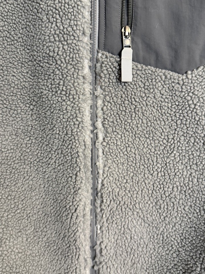 VTG Men’s Patagonia Retro X Pile Fleece Sherpa Like Gray Zip Up Hiking ...