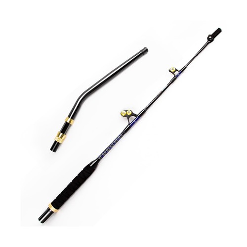 Bent Butt Fishing Rod, Deep Sea Fishing Pole with Swivel Tip for ...