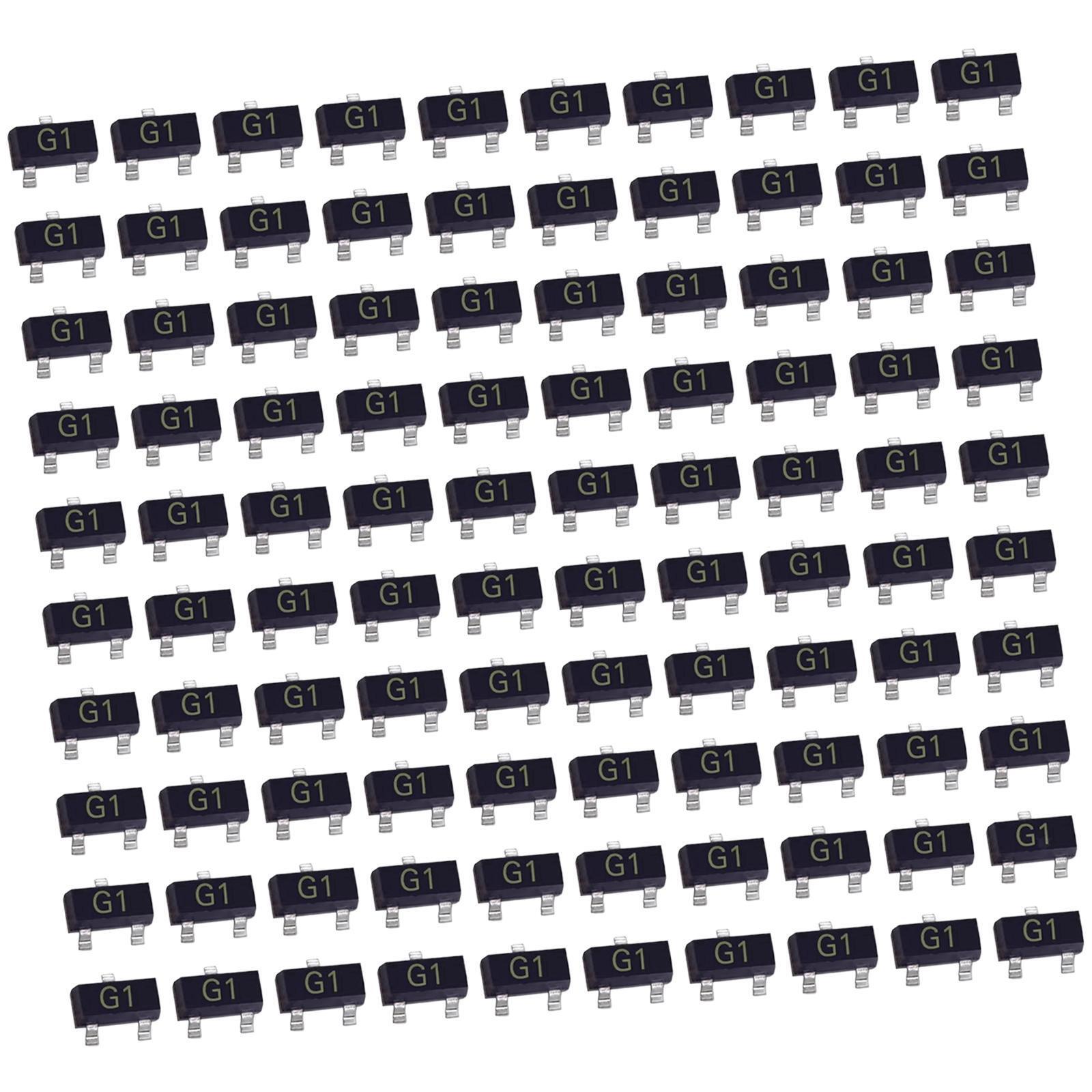 100 Pieces SMD Transistors Mmbt5551LT1G 2N5551 General Purpose Npn ...