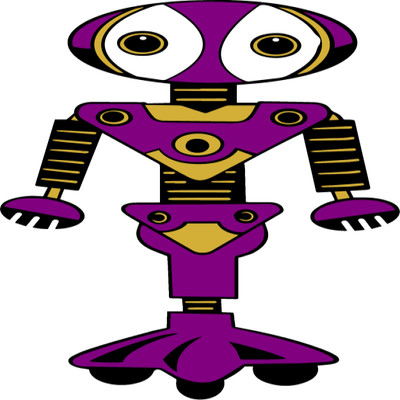 30 Custom Purple Modern Robot Personalized Address Labels | eBay