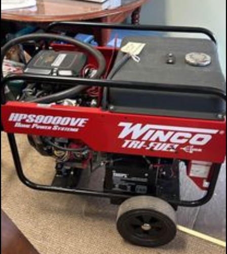 Winco 9000Watt Tri-Fuel Portable Generator. With Dolly Kit. No hours ...
