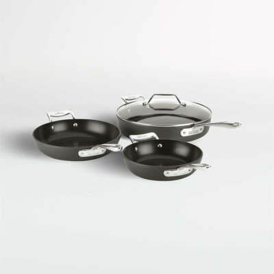 All-Clad Essentials Nonstick 4-piece Skillet set | eBay