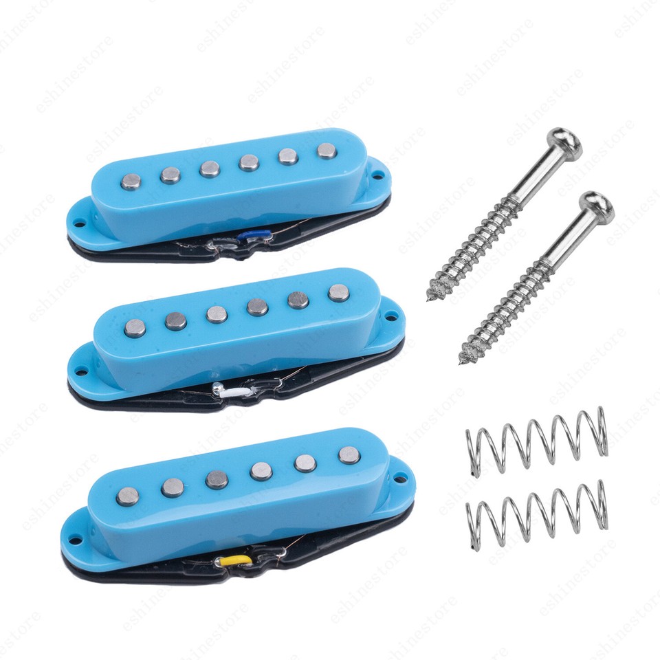 3 PCS SSS Single Coil Ceramic Pickup Set For ST Strat Guitar Mulit ...