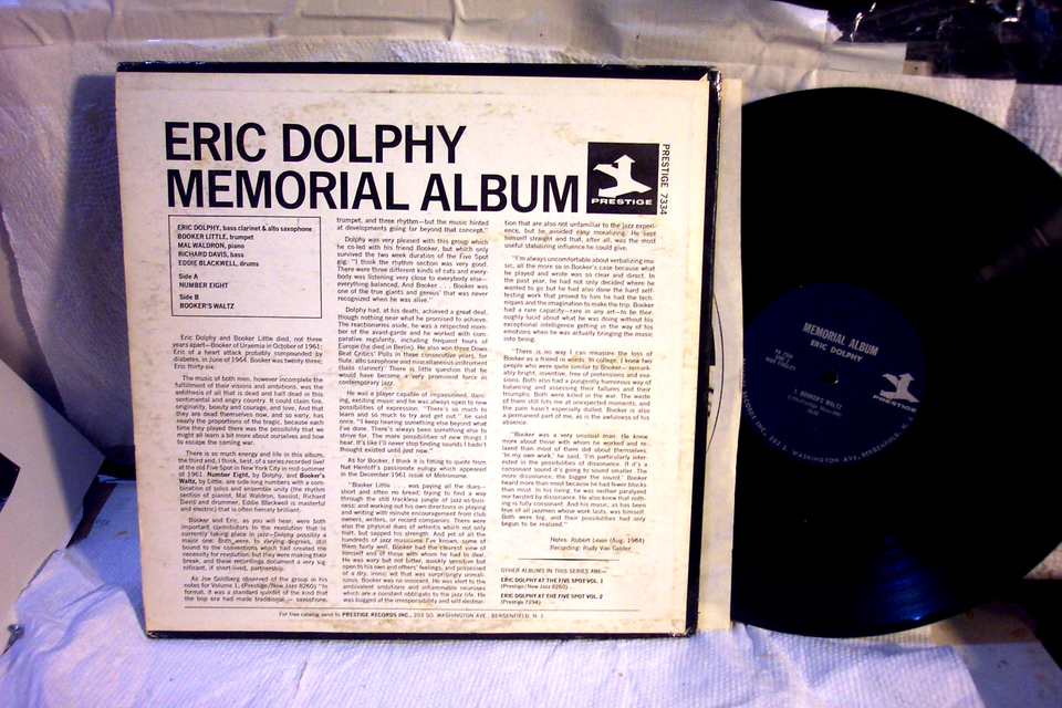 ERIC DOLPHY LP "Memorial Album" PRESTIGE RECORDS MONO RVG VG+/EX | eBay