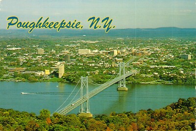 Aerial View of Mid Hudson Bridge-Poughkeepsie New York Postcard M13 | eBay