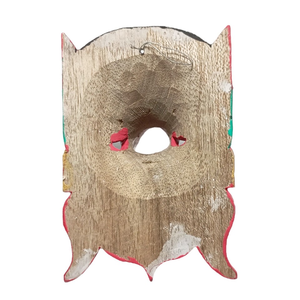 Green Garuda Wood Mask Hand Carving Indonesian Balinese Wall Art Decor ...