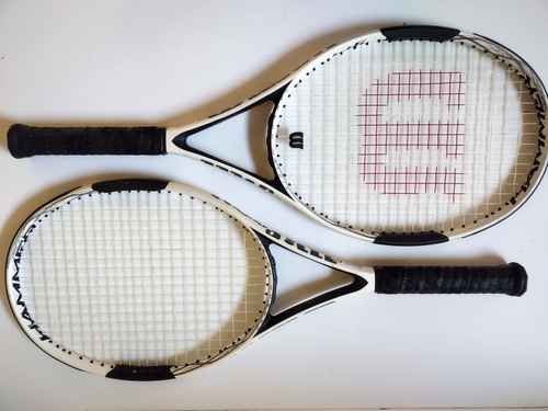 2 WILSON Hammer H6 Carbon Matrix Pro Oversize Tennis Racquets 4-3/8 ...
